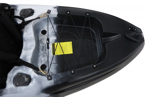 Single Seater Fishing Kayak - Black White – DRAGON KAYAK